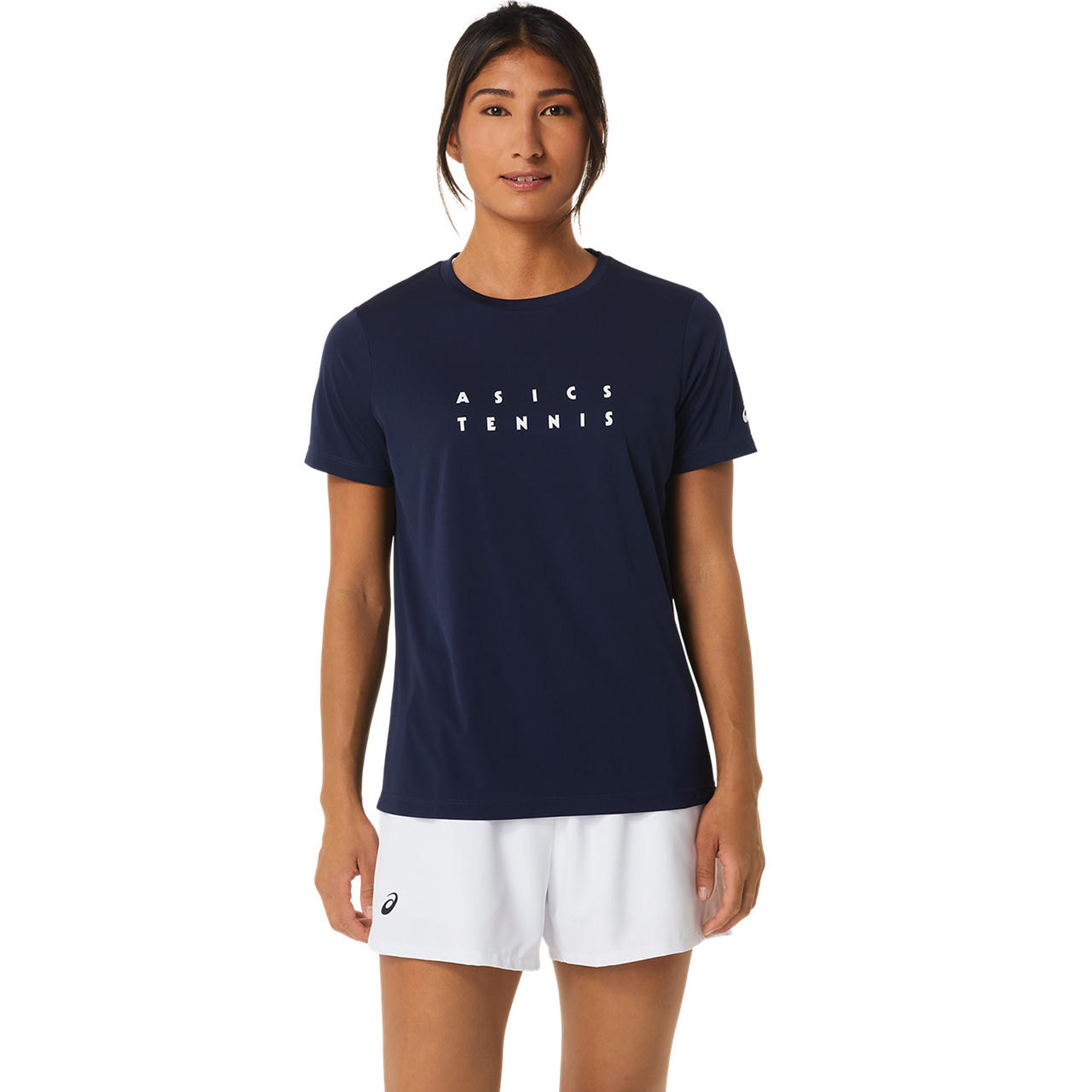 PLAYERA ASICS WOMEN COURT GRAPHIC TEE AZUL – tennisexpressmx